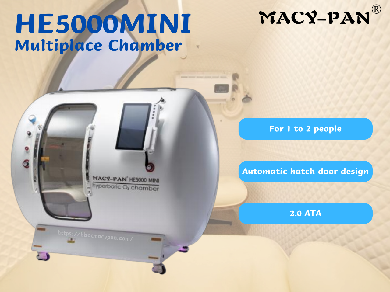 Wholesale Macy-Pan Hyperbaric Chamber Vertical Type Hbot Hard Type ...